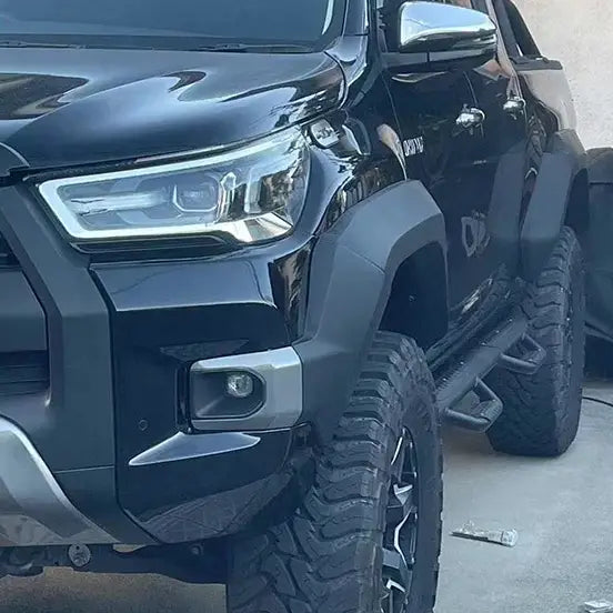 Fender Flares Wheel Arch Matte Black For Toyota Hilux Rogue OEM 2021-2 ...
