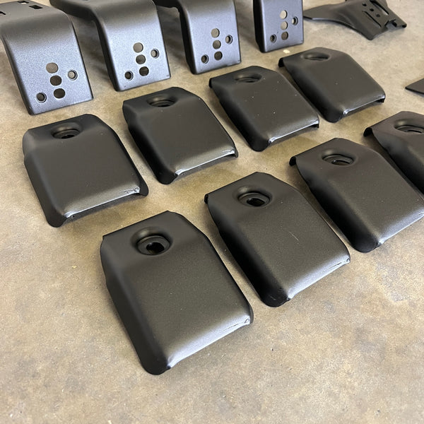 Universal Roof Rack Brackets for Rain Gutter Mounts - Set of 8 (20cm ...