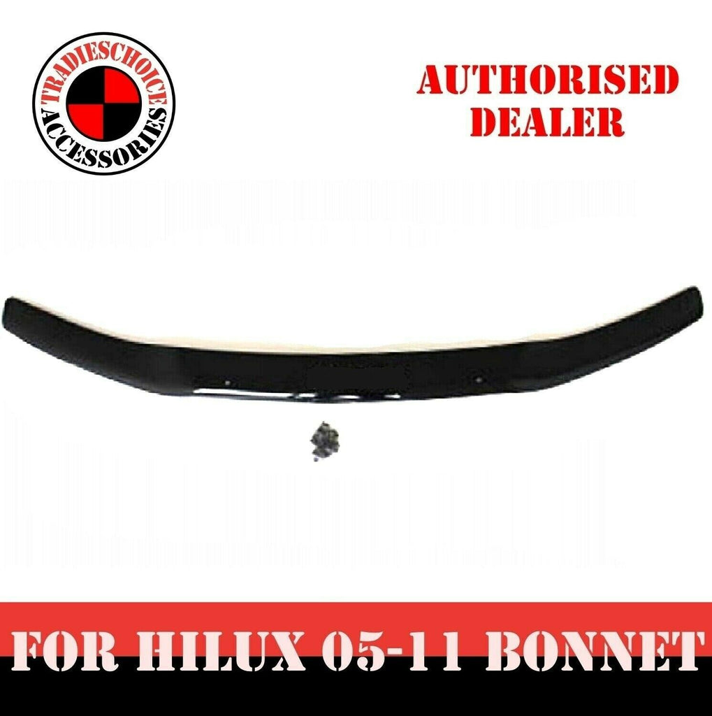 TRADIESCHOICE Bonnet Protector for Toyota Hilux 2005-2011 | Tinted Bla ...