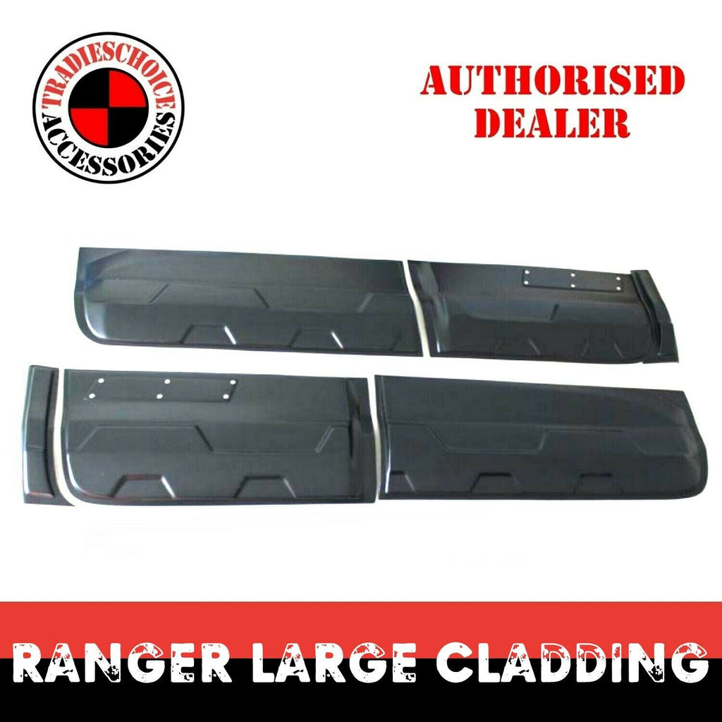 TRADIESCHOICE Side Door Body Moulding Cladding Trim for Ford Ranger PX ...